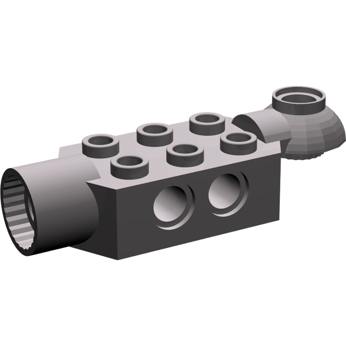 LEGO Темний камінь сірий Цегла 2 x 3 з Горизонтальний Петля і Розетка ...