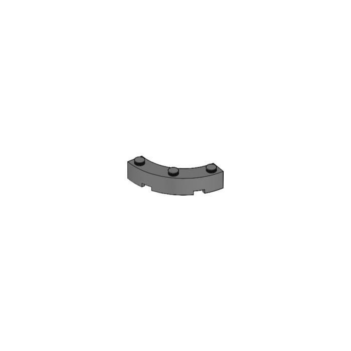 LEGO Dark Stone Gray Brick 4 x 4 Round Corner (Wide with 3 Studs ...
