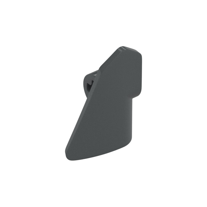 LEGO Dark Stone Gray Curved Panel 7 Left (2387) | Brick Owl