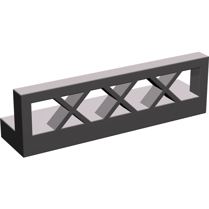 LEGO Dark Stone Gray Fence 1 x 4 x 1 Lattice (3633) | Brick Owl - LEGO ...