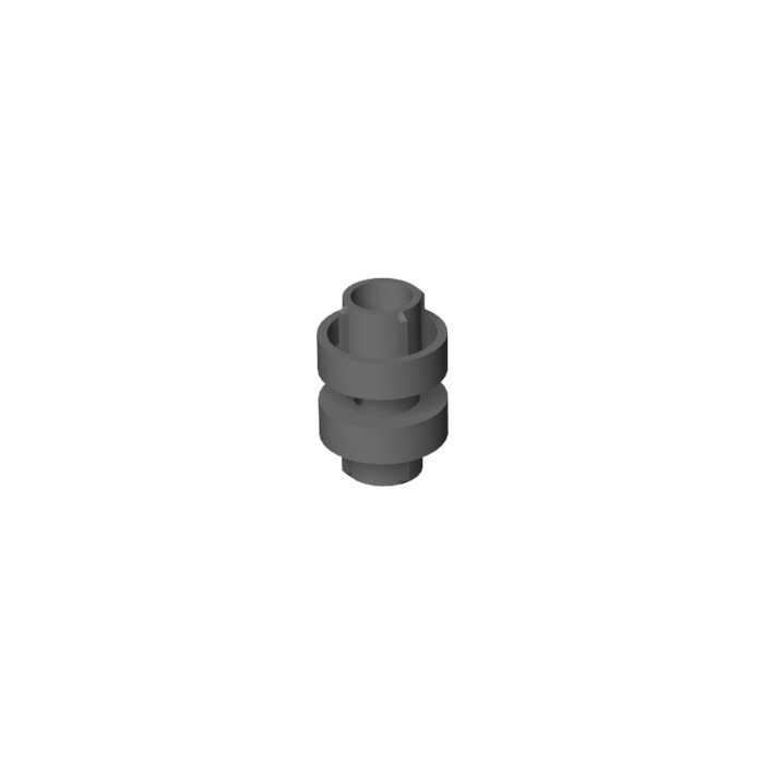 LEGO Dark Stone Gray Gear Shifter Ring with Axle Holes (18947) | Brick ...