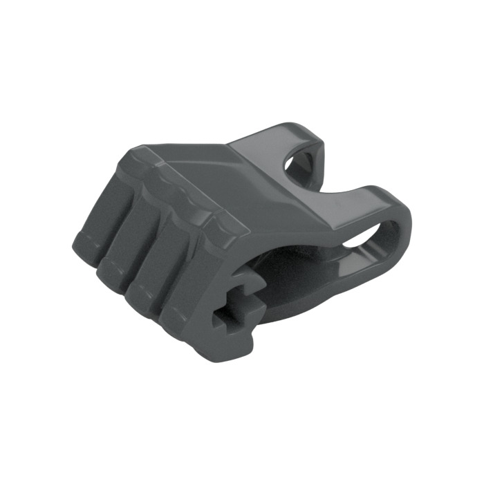 LEGO Dark Stone Gray Hand with Joint Socket and Axle Hole with 4 ...