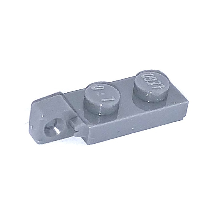 LEGO Dark Stone Gray Hinge Plate 1 x 2 with Single Finger on End ...
