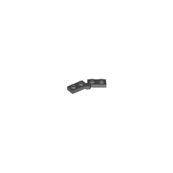 LEGO Dark Stone Gray Hinge Plate 1 x 4 Swivel Assembly (1927 / 19954 ...