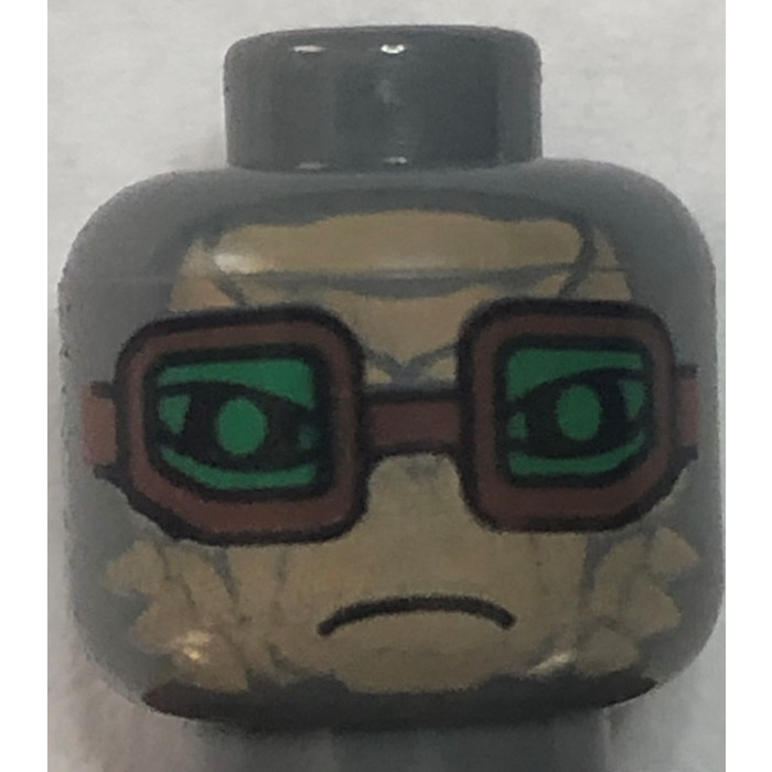 LEGO Dark Stone Gray Hondo Ohnaka Head (3626 / 87335) | Brick Owl