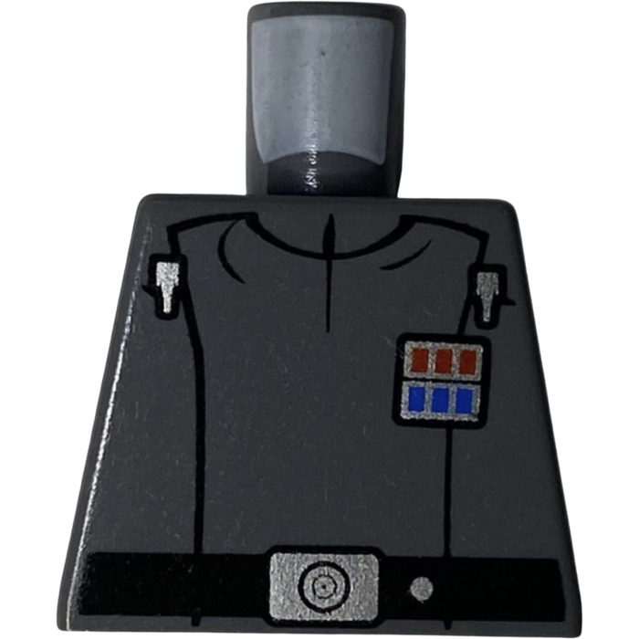 LEGO Dark Stone Gray Imperial Officer Commander with Black Belt with ...