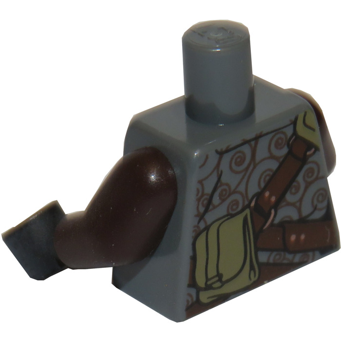 LEGO Dark Stone Gray Kanjiklub Gang Soldier Minifig Torso with Dark ...