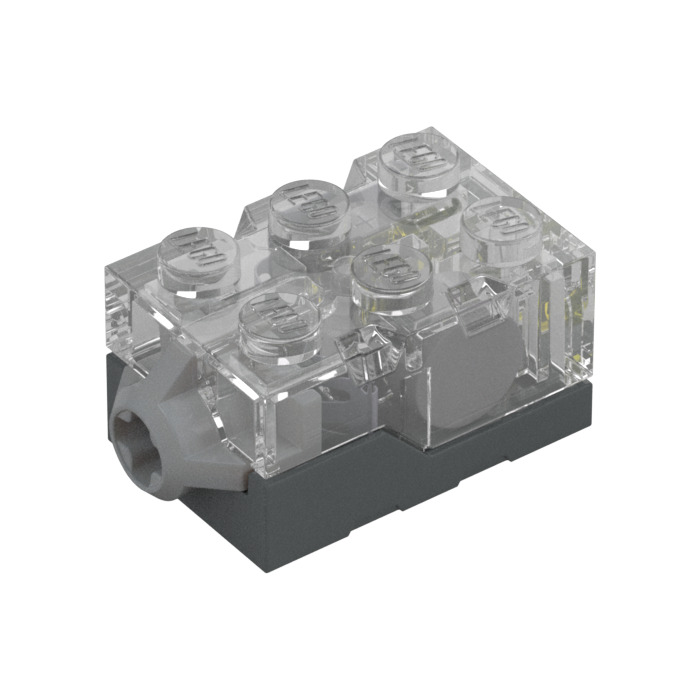 LEGO Light Brick with Transparent Top and Orange LED Light (38625 / ...
