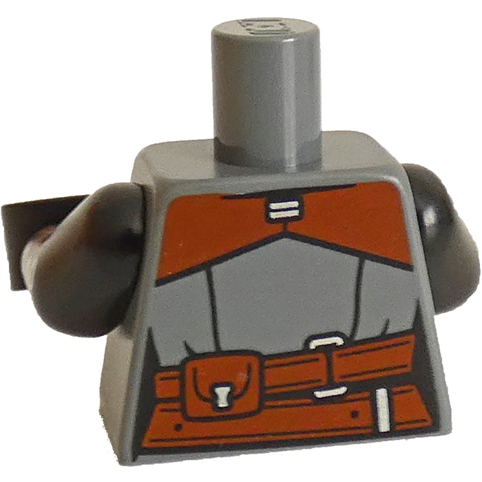 LEGO Dark Stone Gray Minifig Torso Tasha the Witch Queen (973 / 76382 ...
