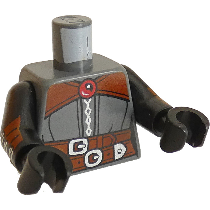 LEGO Dark Stone Gray Minifig Torso Tasha the Witch Queen (973 / 76382 ...
