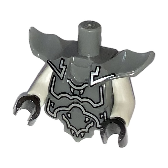 LEGO Dark Stone Gray Minifigure Torso with Armour Breastplate and ...
