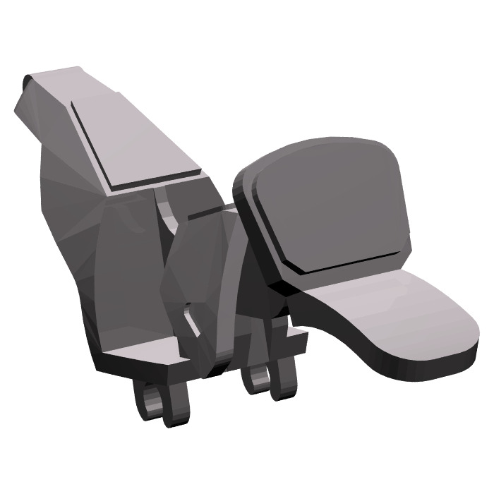 LEGO Dark Stone Gray Motorcycle Fairing Body (50860) | Brick Owl - LEGO ...