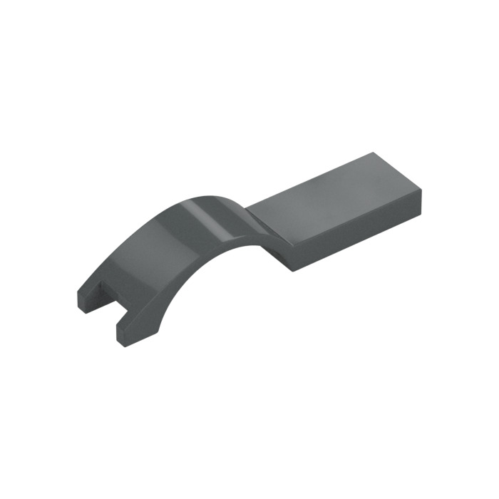 LEGO Dark Stone Gray Mudguard Tile 1 x 4.5 (28960 / 50947) | Brick Owl ...