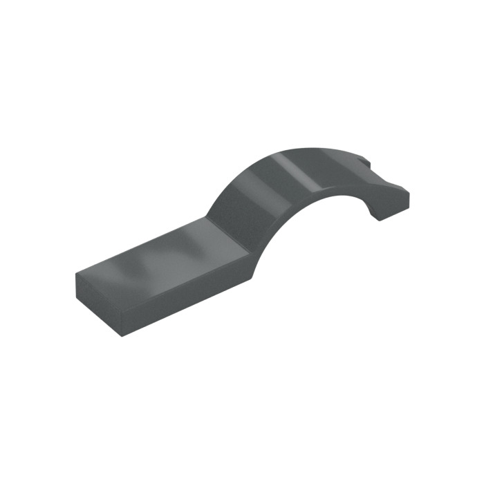 LEGO Dark Stone Gray Mudguard Tile 1 x 4.5 (28960 / 50947) | Brick Owl ...