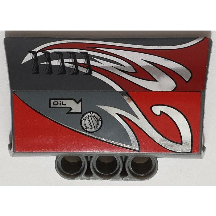 LEGO Dark Stone Gray Panel 4 x 6 Side Flaring Intake with Three Holes ...