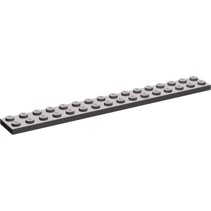LEGO Dark Stone Gray Plate 2 x 16 (4282) | Brick Owl - LEGO Marketplace