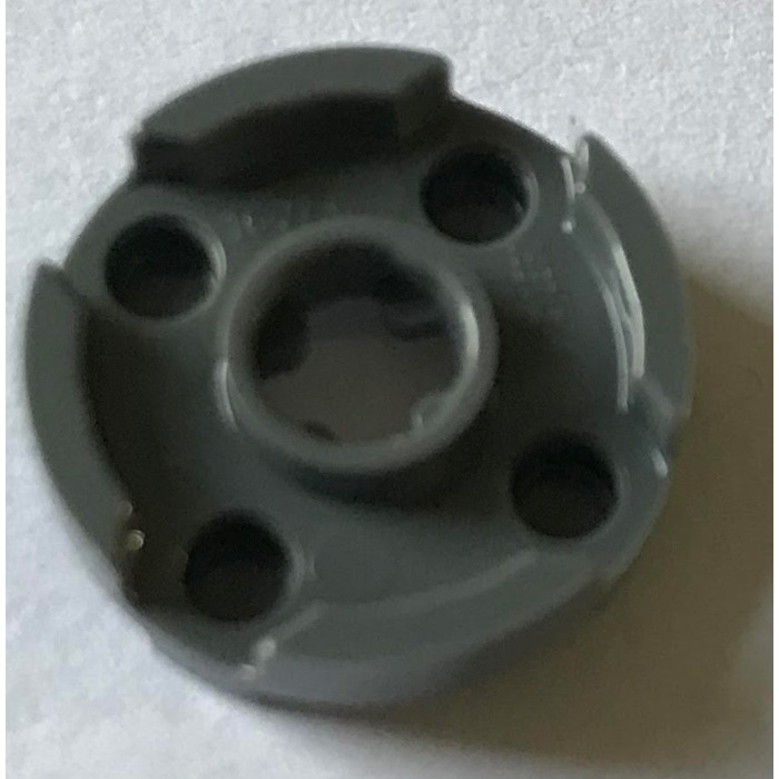 LEGO Dark Stone Gray Plate 2 x 2 Round with Axle Hole (4032) | Brick ...