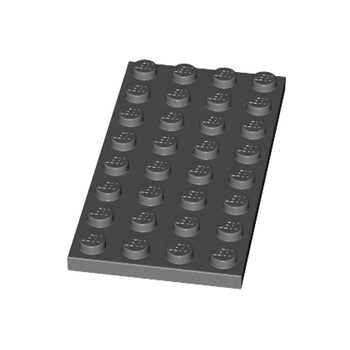 LEGO Dark Stone Gray Plate 4 x 8 (3035) | Brick Owl - LEGO Marketplace