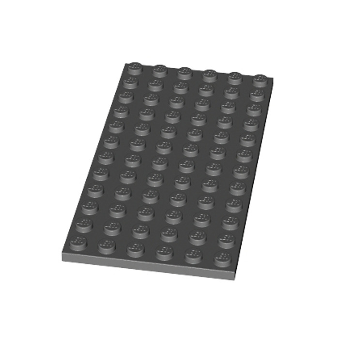 LEGO Dark Stone Gray Plate 6 x 12 (3028) | Brick Owl - LEGO Marketplace