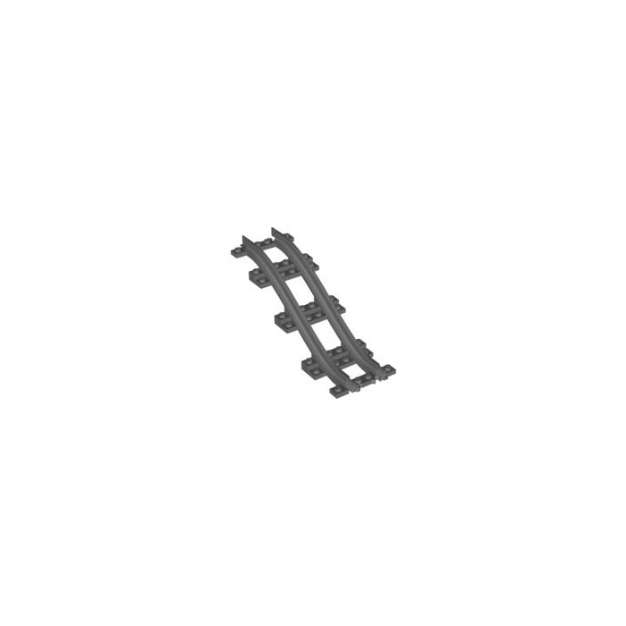 LEGO Dark Stone Gray RC Narrow Train Track Slope (85977) | Brick Owl