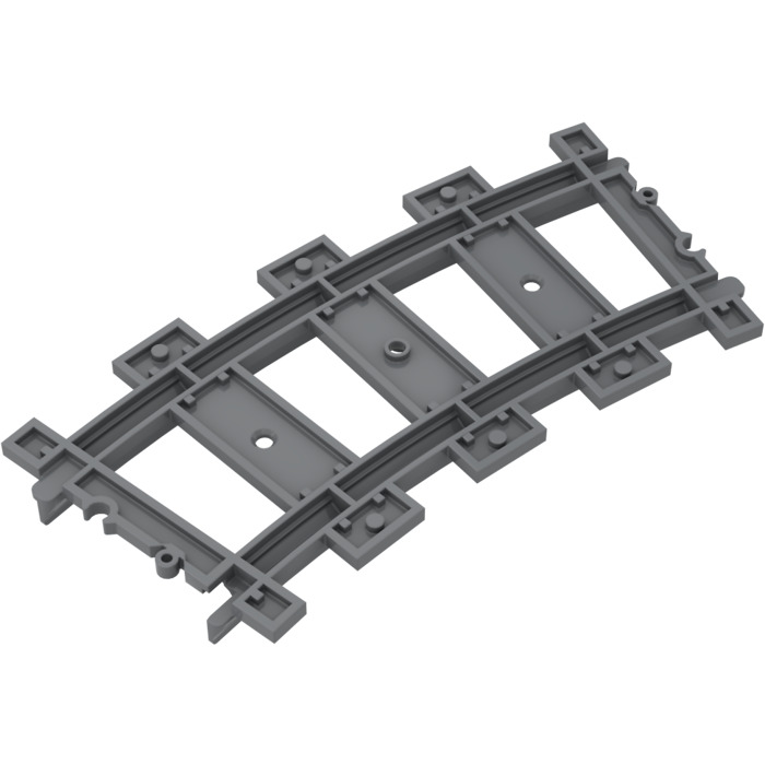LEGO Dark Stone Gray RC Train Track Curve (22.5°) (2827 / 53400 ...