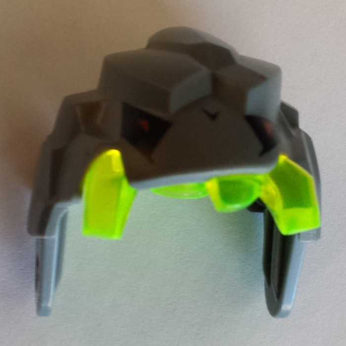 LEGO Dark Stone Gray Rock Monster Head with Upper Jaw | Brick Owl ...