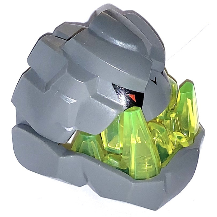 LEGO Dark Stone Gray Rock Monster Large Head (85043) | Brick Owl