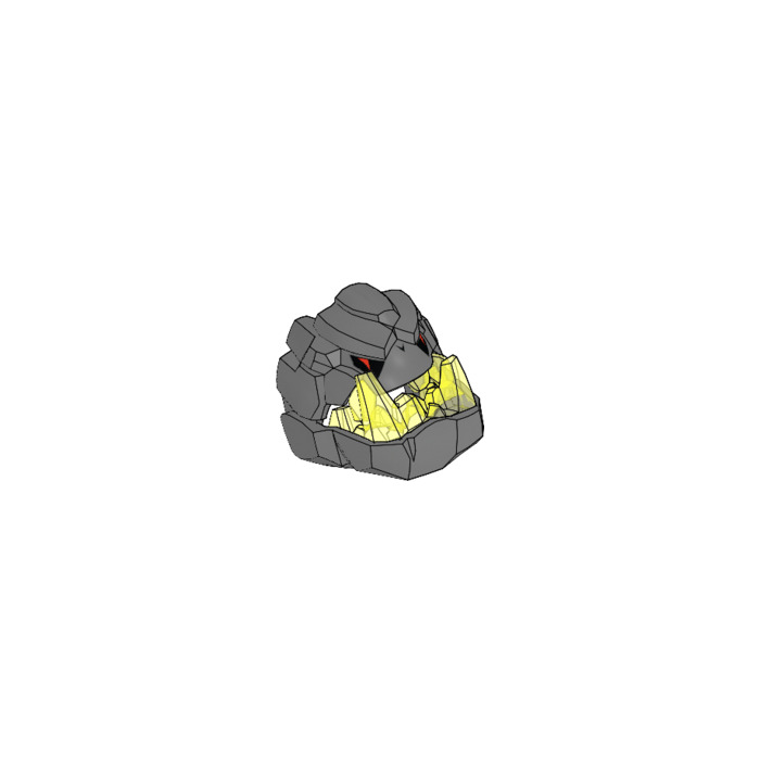 LEGO Dark Stone Gray Rock Monster Large Head (85043) | Brick Owl