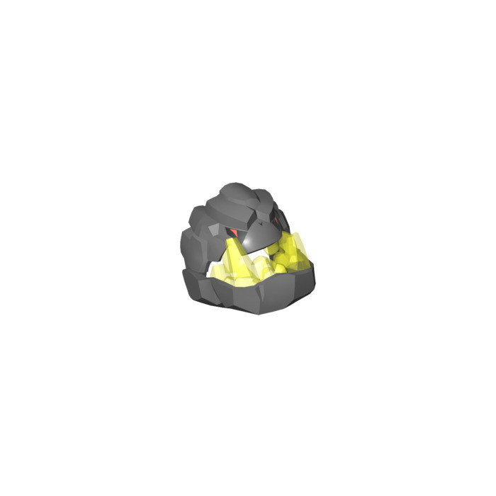 LEGO Dark Stone Gray Rock Monster Large Head (85043) | Brick Owl