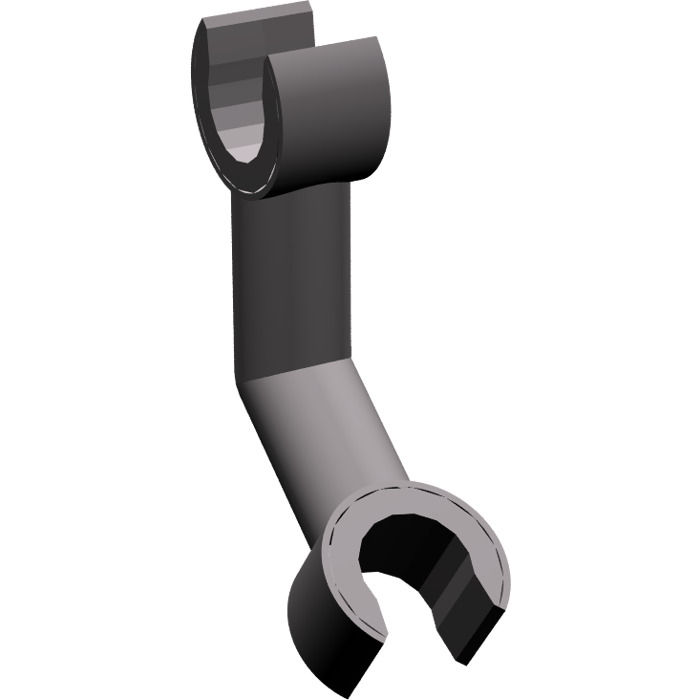 LEGO Dark Stone Gray Skeleton Arm With Vertical Hand (26158 / 33449 ...