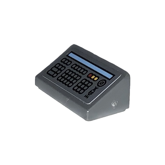 LEGO Slope 1 x 2 (31°) with Cash Register Keyboard Sticker (85984 ...