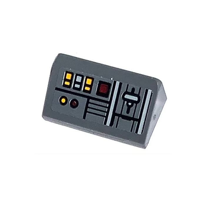 LEGO Slope 1 x 2 (31°) with Control Instruments 75158 Sticker (85984 ...