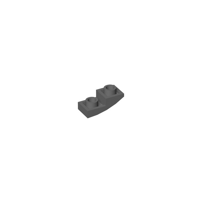 LEGO Dark Stone Gray Slope 1 x 2 Curved Inverted (24201) | Brick Owl ...
