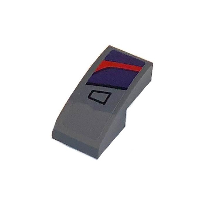 LEGO Dark Stone Gray Slope 1 x 2 Curved with Part of Zurg's Left Arm ...