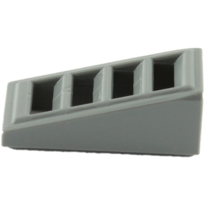 LEGO Dark Stone Gray Slope 1 x 2 x 0.7 (18°) with Grille (61409 / ...