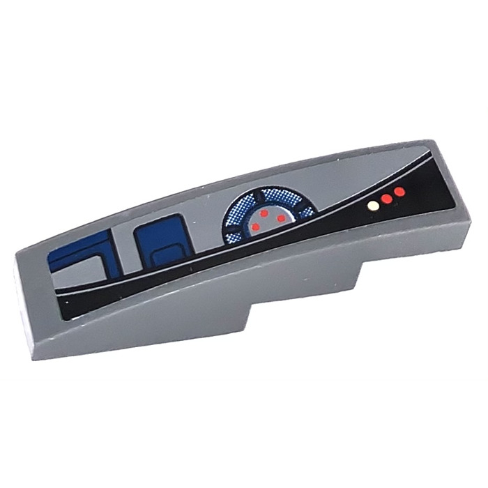 LEGO Slope 1 x 4 Curved with control panel (Right) Sticker (11153 ...