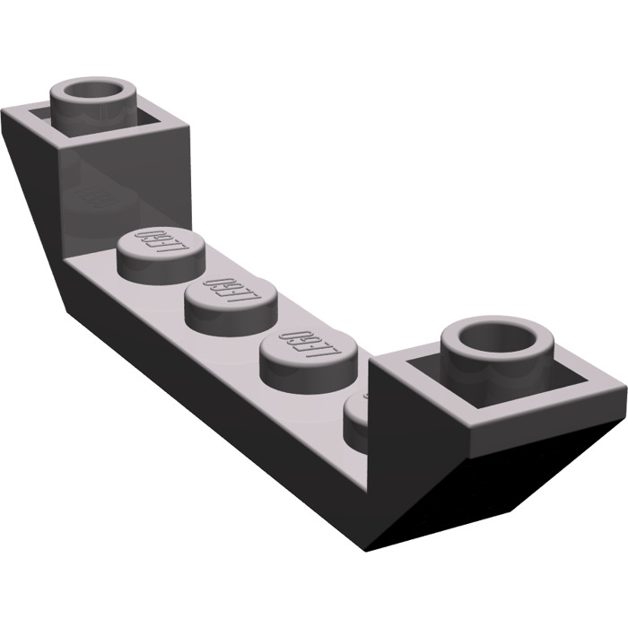 LEGO Dark Stone Gray Slope 1 x 6 (45°) Double Inverted with Open Center ...