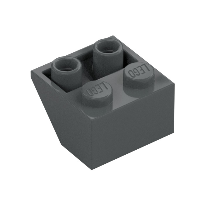 LEGO Dark Stone Gray Slope 2 x 2 (45°) Inverted (3660 / 7261) | Brick ...