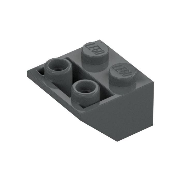 LEGO Dark Stone Gray Slope 2 x 2 (45°) Inverted (3660 / 7261) | Brick ...