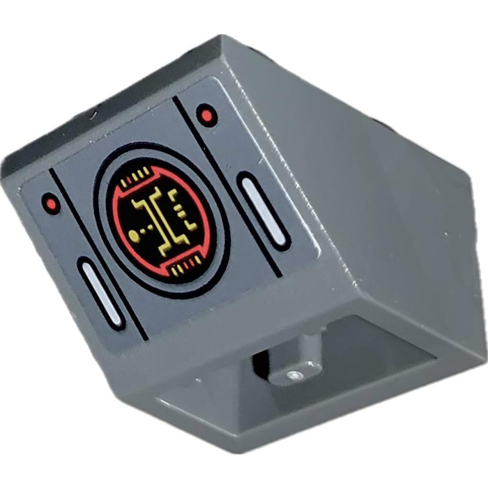 LEGO Slope 2 x 2 (45°) Inverted with Staship Control Panel Sticker ...