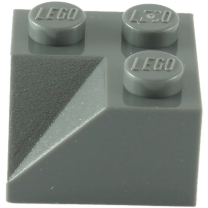 LEGO Dark Stone Gray Slope 2 x 2 (45°) with Double Concave (3046 / 4723 ...