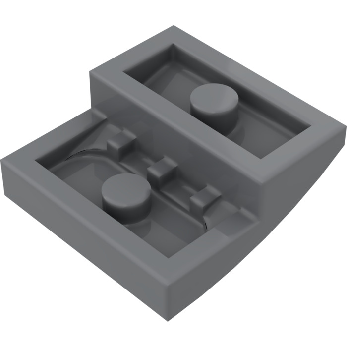 LEGO Dark Stone Gray Slope 2 x 2 Curved (15068 / 118553) | Brick Owl