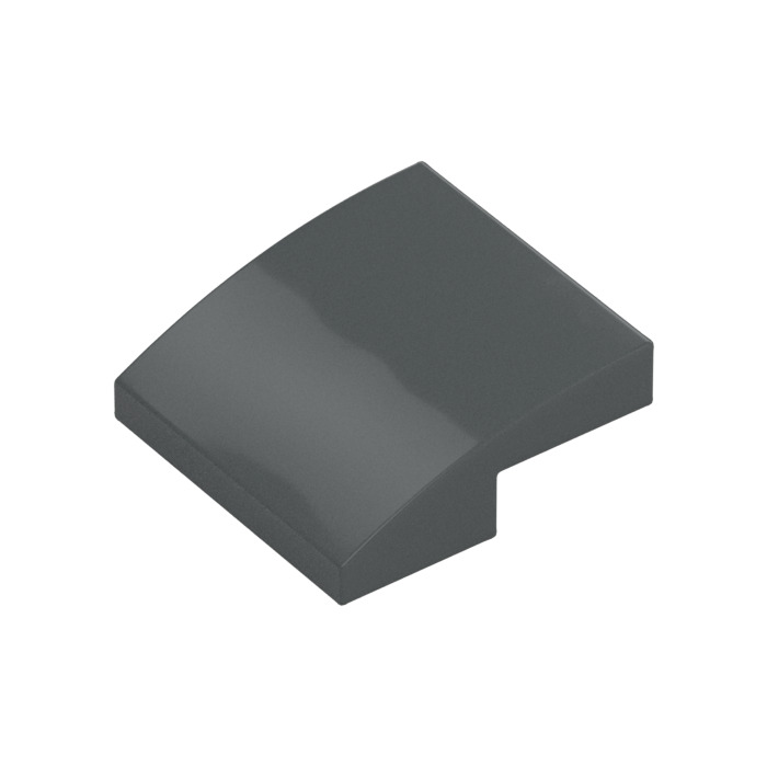LEGO Dark Stone Gray Slope 2 x 2 Curved (15068 / 118553) | Brick Owl