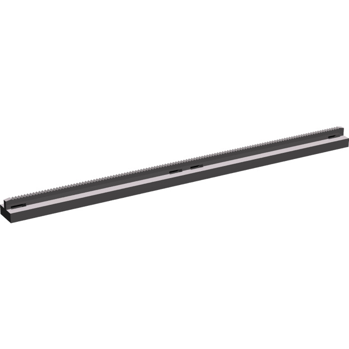 LEGO Dark Stone Gray Straight Train Rail with Slots (3228) | Brick Owl ...