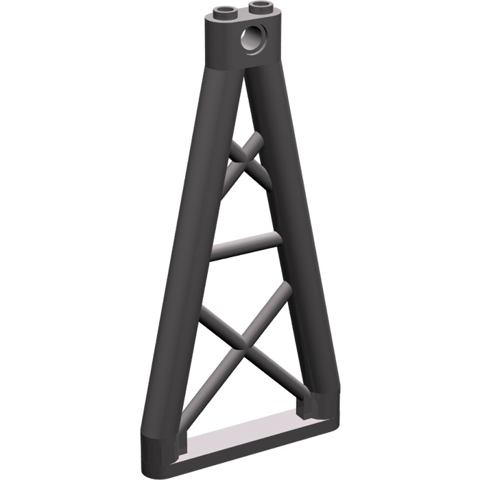 LEGO Dark Stone Gray Support 1 x 6 x 10 Girder Triangular (64449 ...