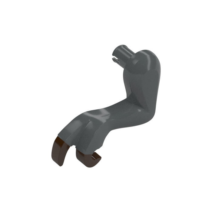 LEGO Dark Stone Gray T-Rex Left Arm with Dark Brown Claws (65374 / ...