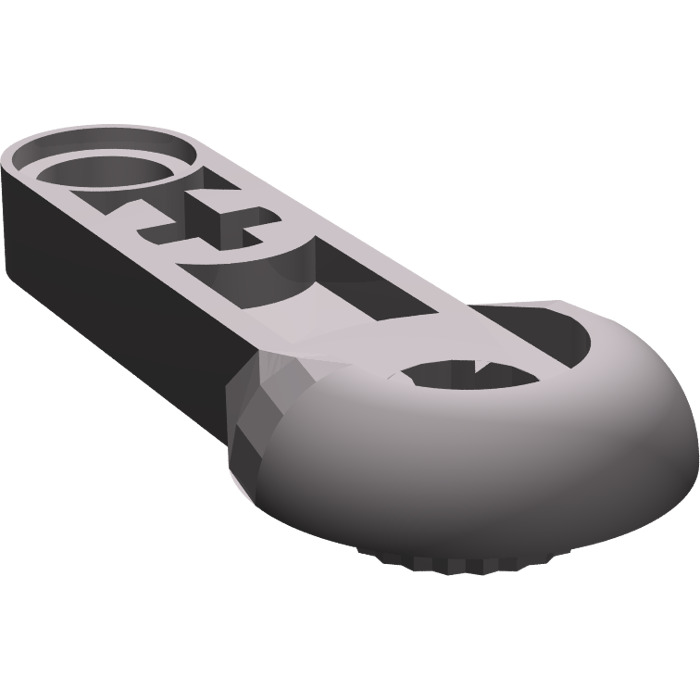 LEGO Technic Beam 4 x 0.5 Beam with Click Rotation Hinge Half (41679 ...