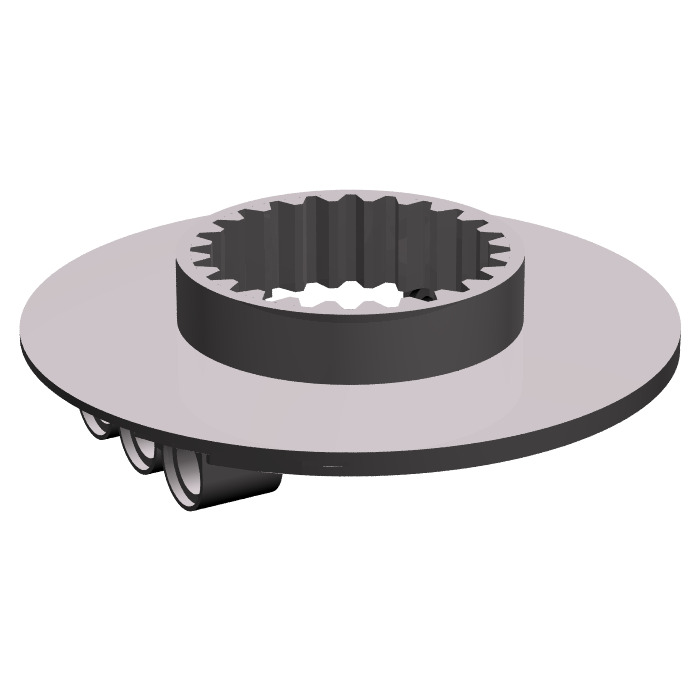 LEGO Dark Stone Gray Technic Turntable Type 2 Base (48452) | Brick Owl ...