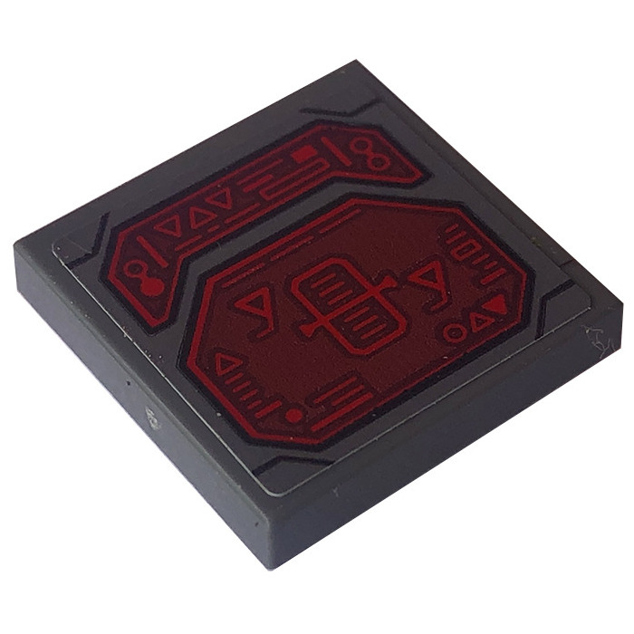 LEGO Tile 2 x 2 Inverted with Control Panels Sticker (11203) | Brick ...