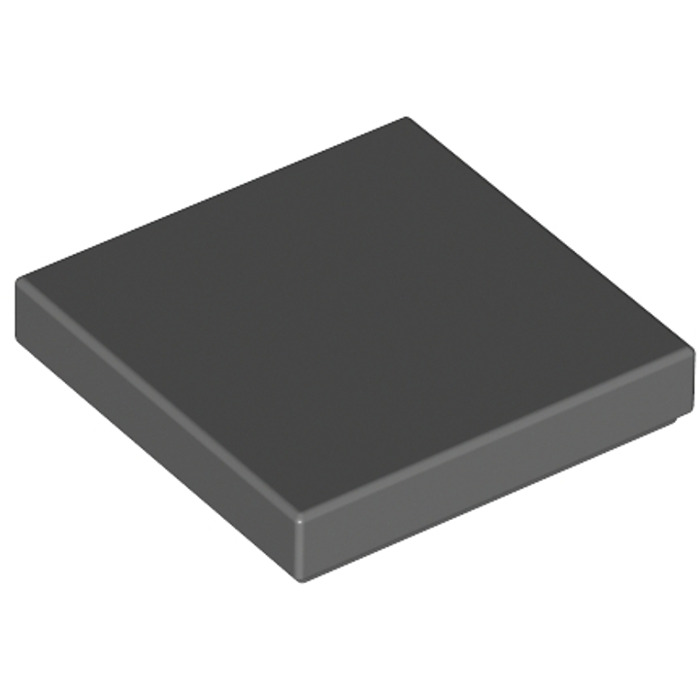 LEGO Dark Stone Gray Tile 2 x 2 with Groove (3068 / 88409) | Brick Owl ...